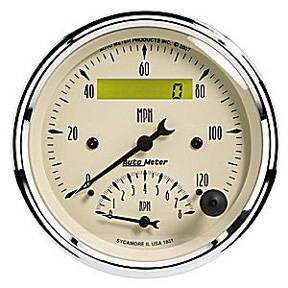 Detail: Street Rod Parts » Instrument Gauges - Auto Meter Antique Beige ...