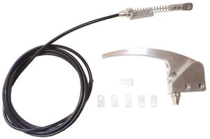 Detail: Street Rod Parts » Hood Release Handle and Cable -Satin Finish ...